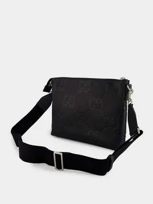 Gucci Jumbo Gg Messenger Bag - Black