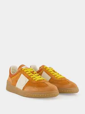 Valentino Garavani Sienna Low-top Leather Sneakers - Orange