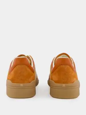Valentino Garavani Sienna Low-top Leather Sneakers - Orange