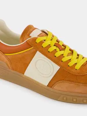 Valentino Garavani Sienna Low-top Leather Sneakers - Orange