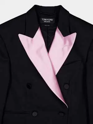 TOM FORD Satin Lapel Contrast Jacket