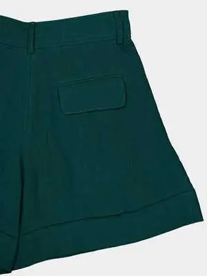 PAULA Botanical Linen Wide-leg Shorts