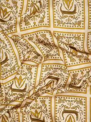 PAULA Printed Silk Twill A-line Dress - Multicolour