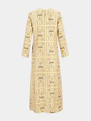 PAULA Printed Silk Twill A-line Dress - Multicolour