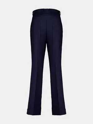 Casablanca Tailored Pleated Trousers - Blue
