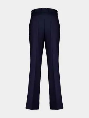 Casablanca Tailored Pleated Trousers - Blue