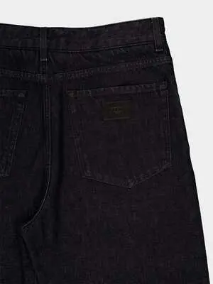 Fendi Straight-leg Jeans With Ff Turn-up Hem - Black