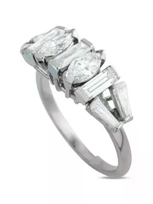 LB EXCLUSIVE Platinum Diamond Ring - Silver