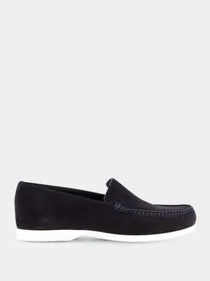Manolo Blahnik Monaco Suede Boat Shoes