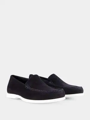 Manolo Blahnik Monaco Suede Boat Shoes