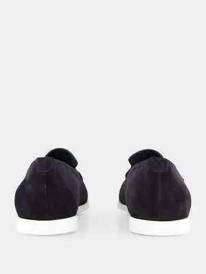 Manolo Blahnik Monaco Suede Boat Shoes