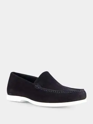 Manolo Blahnik Monaco Suede Boat Shoes