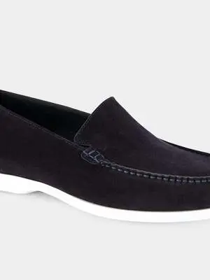 Manolo Blahnik Monaco Suede Boat Shoes