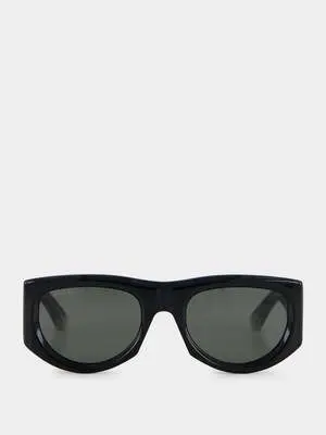 Gucci Rectangular-frame Sunglasses - Black
