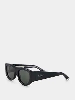 Gucci Rectangular-frame Sunglasses - Black
