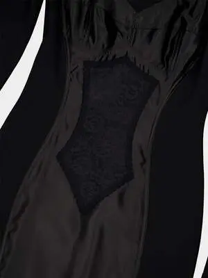 Dolce & Gabbana Silk-insert Midi Dress