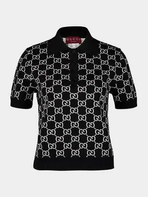 Gucci Reversible Gg Wool Polo Shirt
