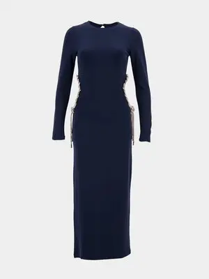 PAULA Eos Midi Dress With Cut-out Openings