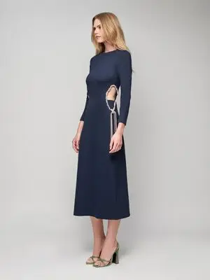 PAULA Eos Midi Dress With Cut-out Openings