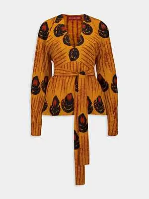 Altuzarra Tullius V-neck Long-sleeved Top