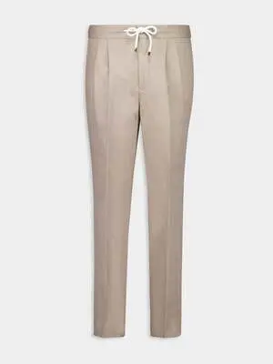 Brunello Cucinelli Tapered-leg Trousers - Beige