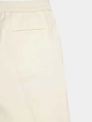 Brunello Cucinelli Linen-cotton Drawstring Pants - Cream