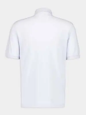 Brunello Cucinelli Light Short-sleeved Cotton Polo Shirt - Blue