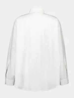 Balenciaga Minimal Poplin Shirt - White