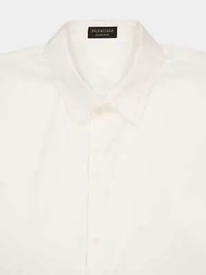 Balenciaga Minimal Poplin Shirt - White
