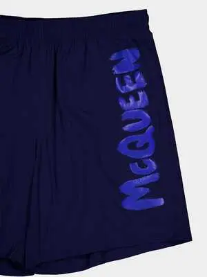 Alexander McQueen Logo-print Swim Shorts