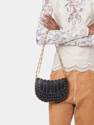 Rabanne 1969 Messenger Leather Bag
