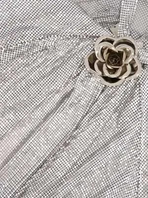 Rabanne Halter-neck Top With Floral Detail