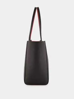 CHRISTIAN LOUBOUTIN Cabata Small Tote Bag With Spikes - Black