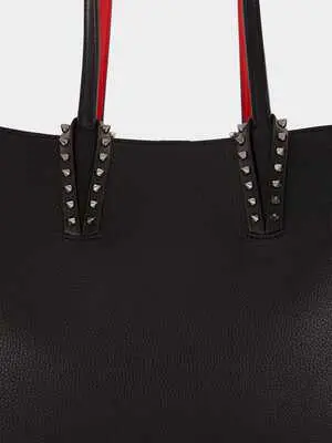 CHRISTIAN LOUBOUTIN Cabata Small Tote Bag With Spikes - Black