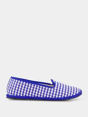 VIBI VENEZIA Checked Slip-on Loafers - Blue
