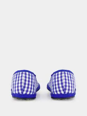 VIBI VENEZIA Checked Slip-on Loafers - Blue