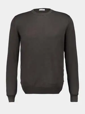 Boglioli Cotton Crew-neck Jumper - Green