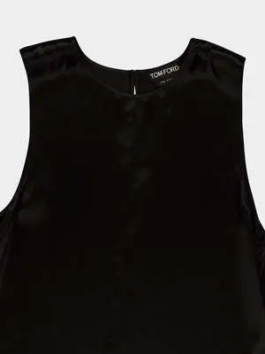 TOM FORD Sleeveless Silk Charmeuse Top