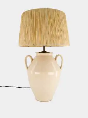 FANTASIA ARTE Natural Straw Lampshade - Cream
