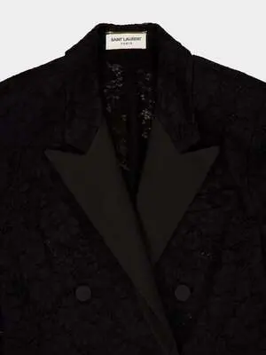 Saint Laurent Lace Double-breasted Jacket