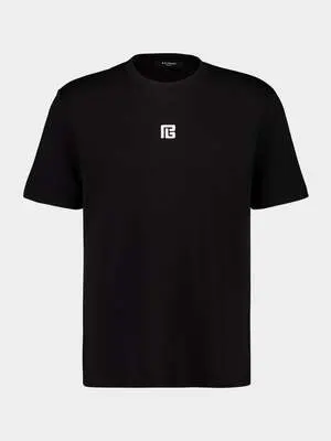 Balmain Regular Fit Small Logo T-shirt - Black