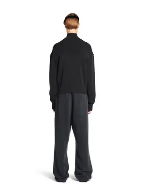 Balenciaga Oversized Sweater With Embroidered Laurel Artwork
