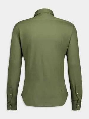 Boglioli Classic Collar Cotton Shirt - Green