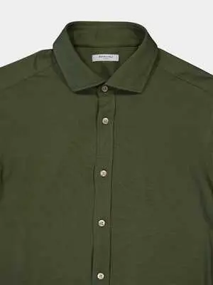 Boglioli Classic Collar Cotton Shirt - Green