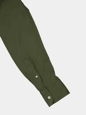 Boglioli Classic Collar Cotton Shirt - Green