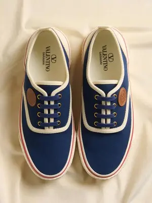 Valentino Garavani Nojoke Canvas Trainers - Blue
