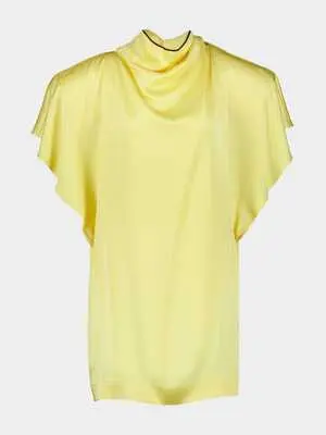 Stella McCartney Tie Neck Mini Dress - Yellow