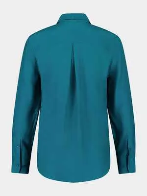 PAULA Ametista Botanical Silk Shirt - Green