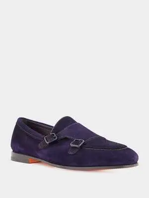 Santoni Suede Formal Loafers