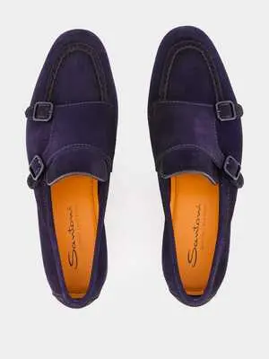 Santoni Suede Formal Loafers
